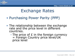 International Trade & Exchange Rates | PPTX