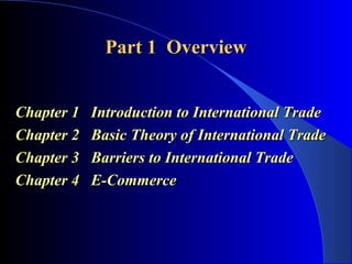 International trade a listing of organizations and policies | PPT