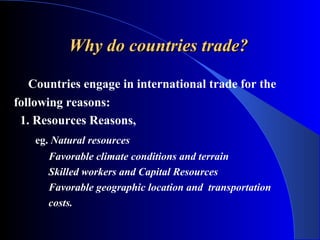 International trade a listing of organizations and policies | PPT