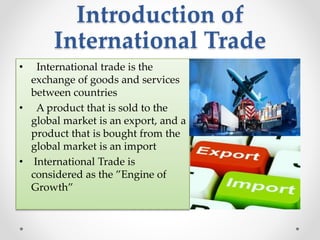 International trade | PPTX