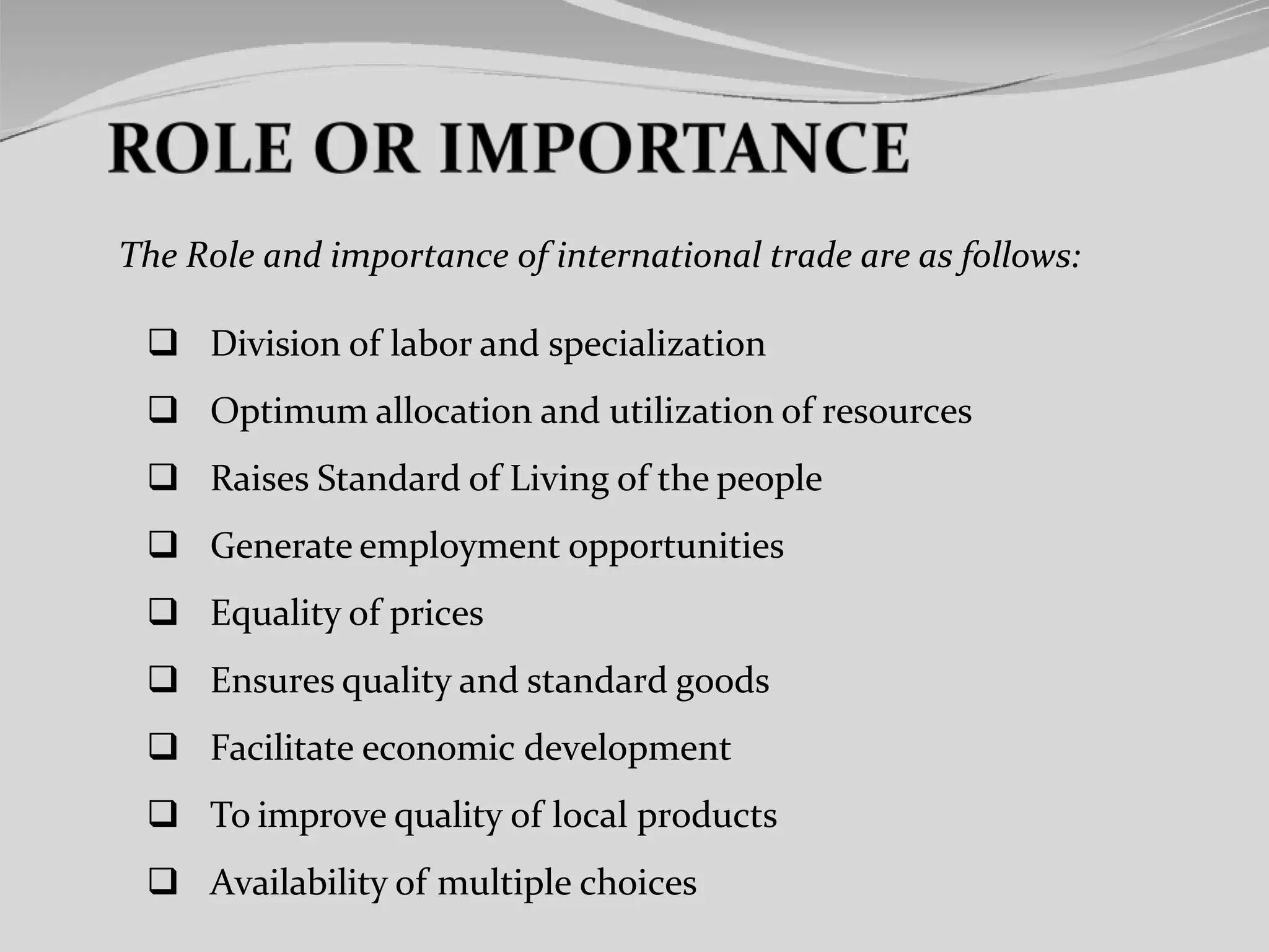 international trade and ...business.pptx | Commodities | Economy