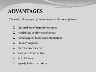 international trade and ...business.pptx | Commodities | Economy