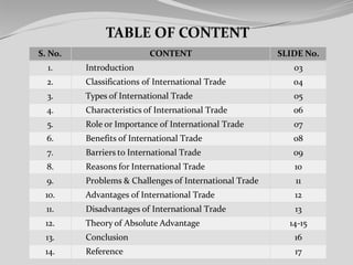 international trade and ...business.pptx | Commodities | Economy