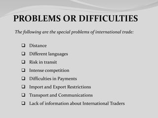 International trade | PPTX