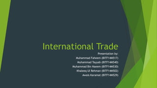 International trade | PPTX