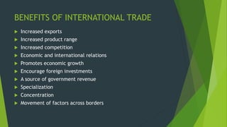 International trade | PPTX