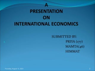 International trade | PPT