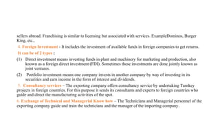 INTERNATIONAL TRADE subject for B.ecom 4th sem | PPTX