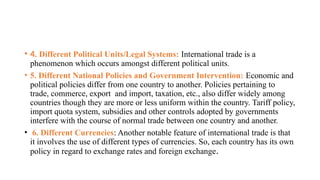 INTERNATIONAL TRADE subject for B.ecom 4th sem | PPTX