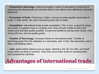 International trade | PDF