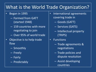 International trade and economic growth | PPTX