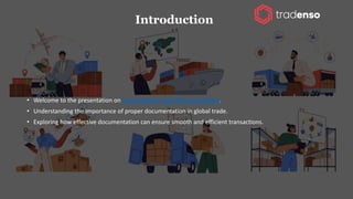 International Trade Documentation: A Roadmap to Seamless Global ...