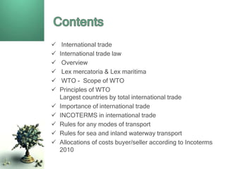 International trade (incoterms) | PPT