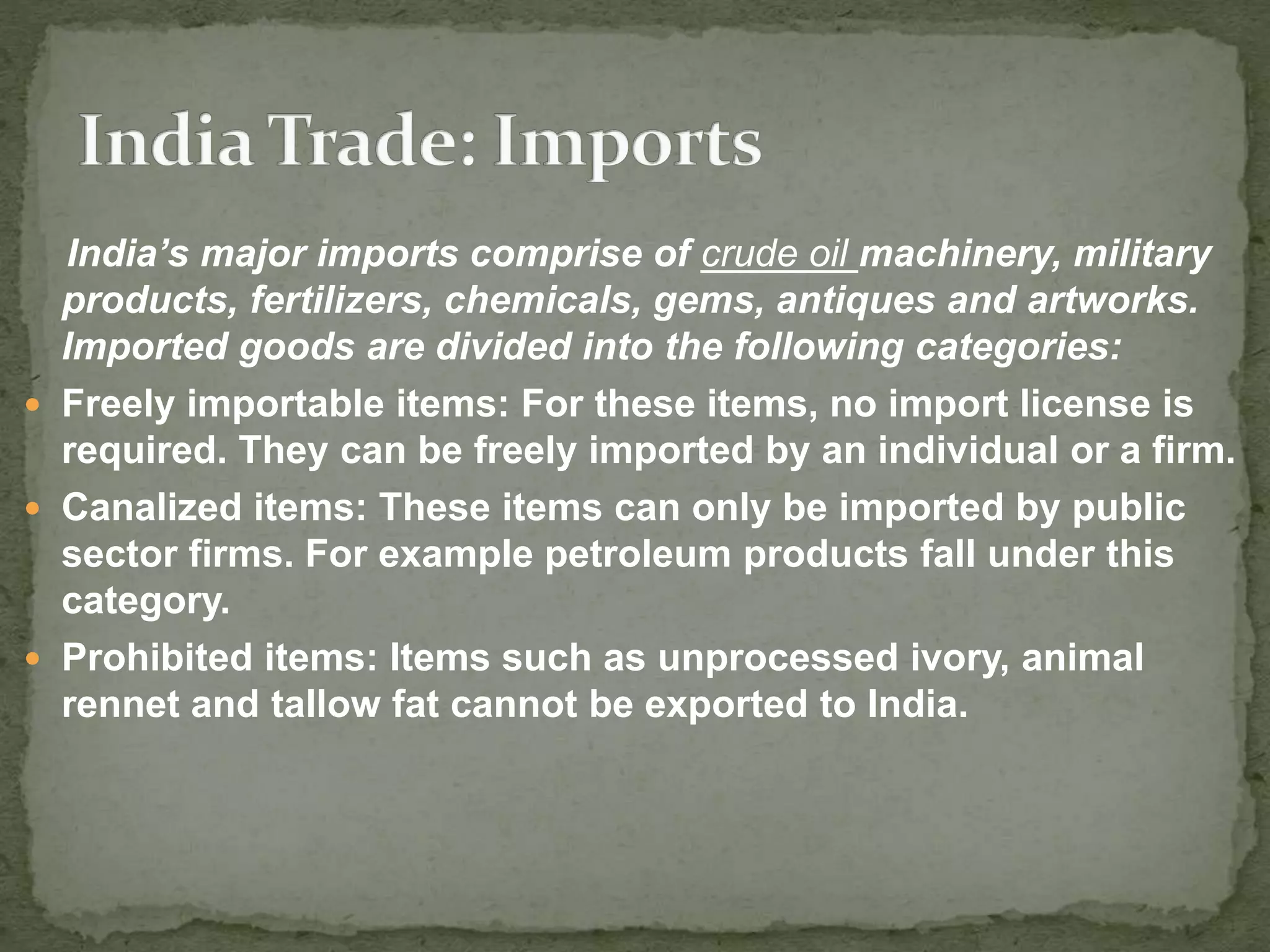 International trade in india ppt | PPTX