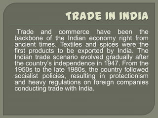 International trade in india | PPTX