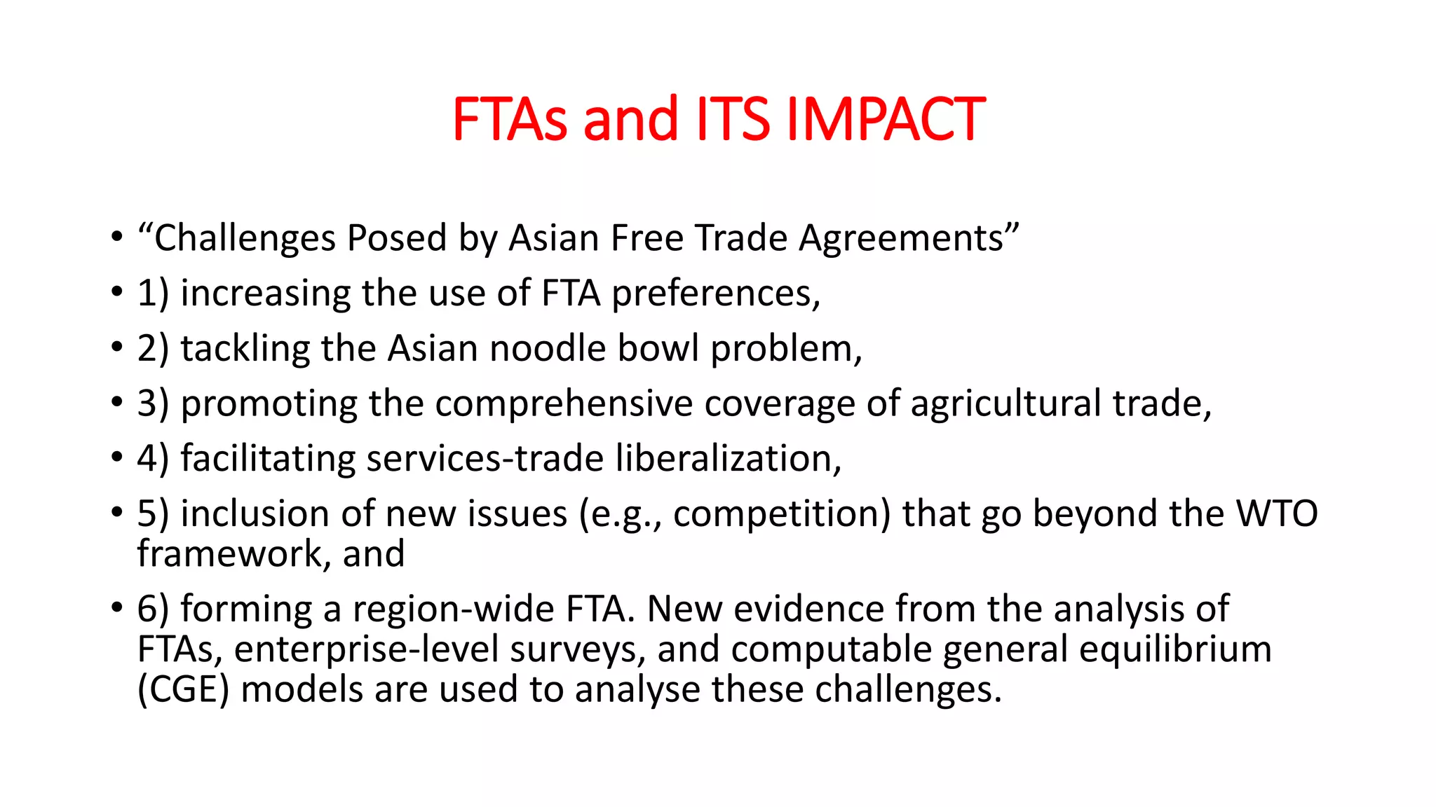 International trade law-- 'fta and its impact' | PPT