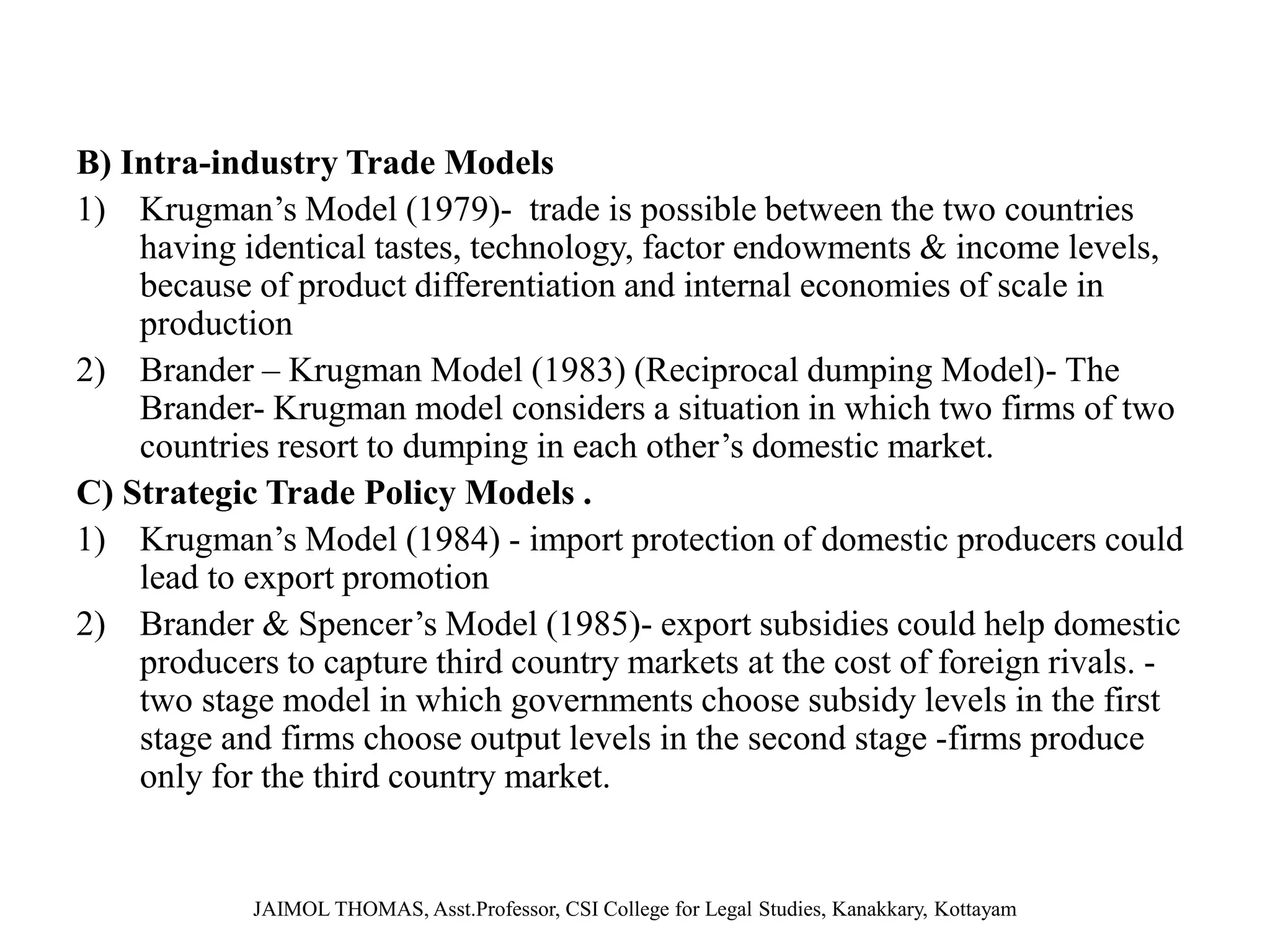 INTERNATIONAL TRADE LAW THEORIES | PPTX