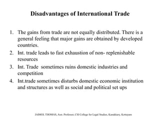INTERNATIONAL TRADE LAW THEORIES | PPTX
