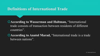 International trade ppt | PDF