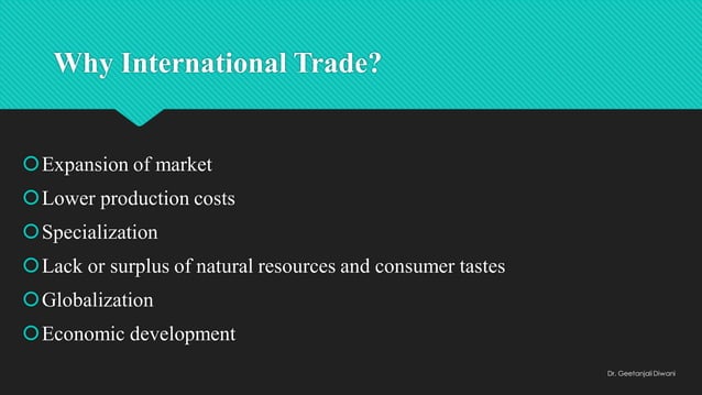 International trade ppt | PPT | Free download