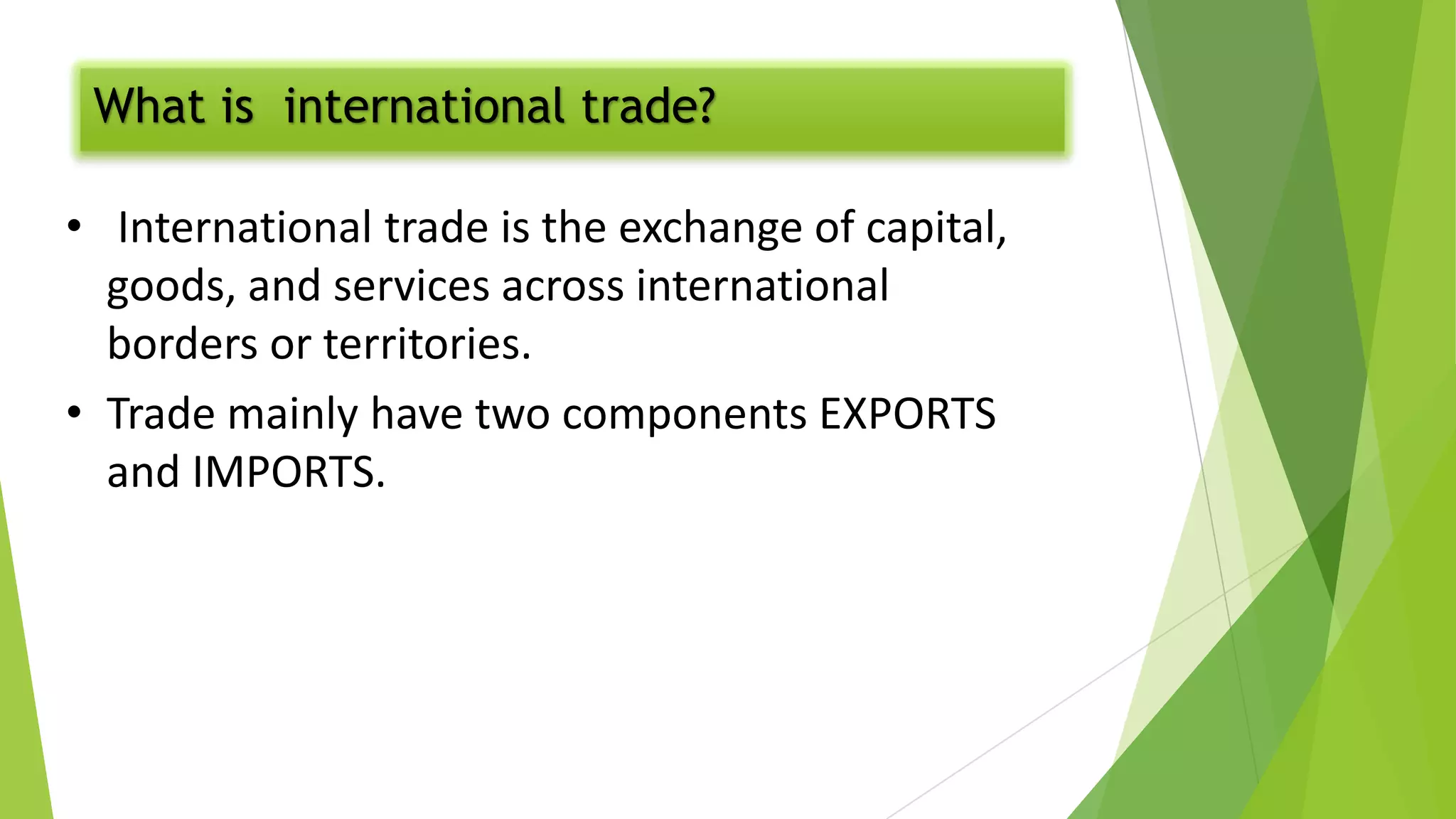 International trade theories | PPTX