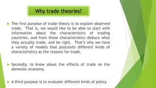 International trade theories | PPTX