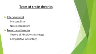 International trade theories | PPTX