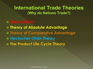 International trade theory by Umair Farooq Mughal | PPT