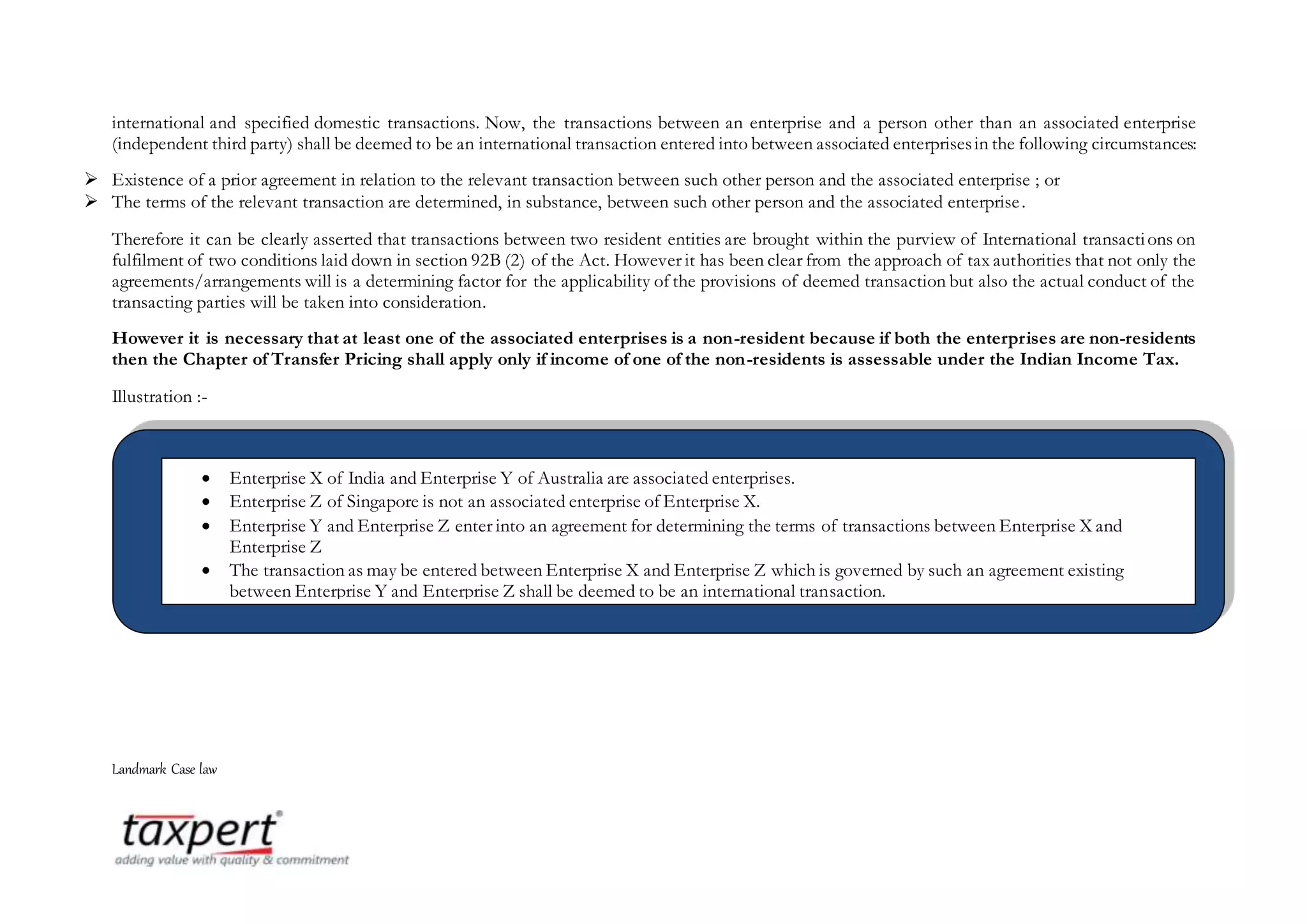 International Transactions-Transfer Pricing | DOCX