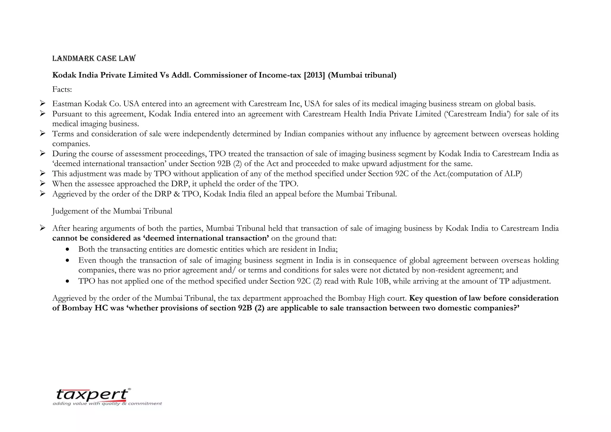 International transactions -Transfer pricing | PDF