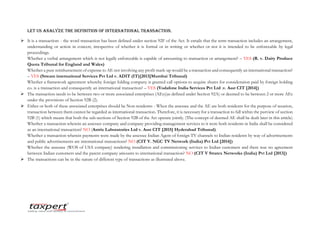 International transactions -Transfer pricing | PDF