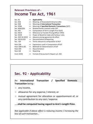 International & Domestic transfer pricing - Presentation - ppt | PDF ...