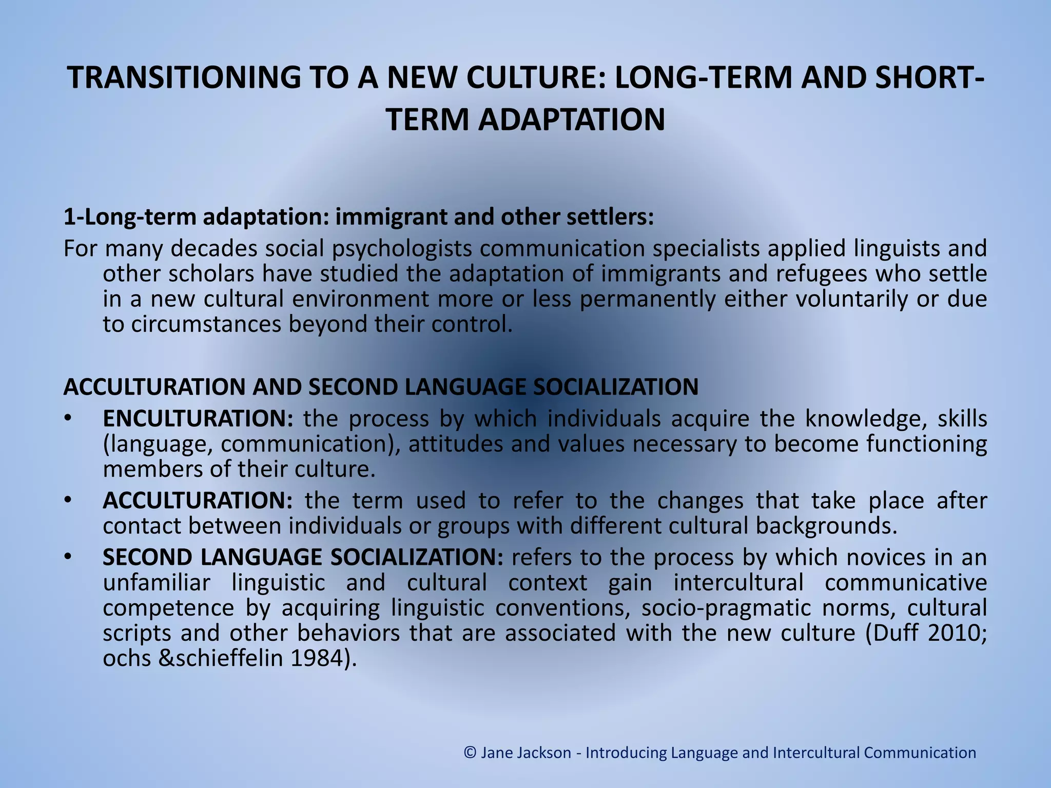 International transitions presentation | PPTX