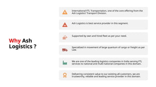 Ash Logistics – Seamless International Transportation Across Borders | PPTX