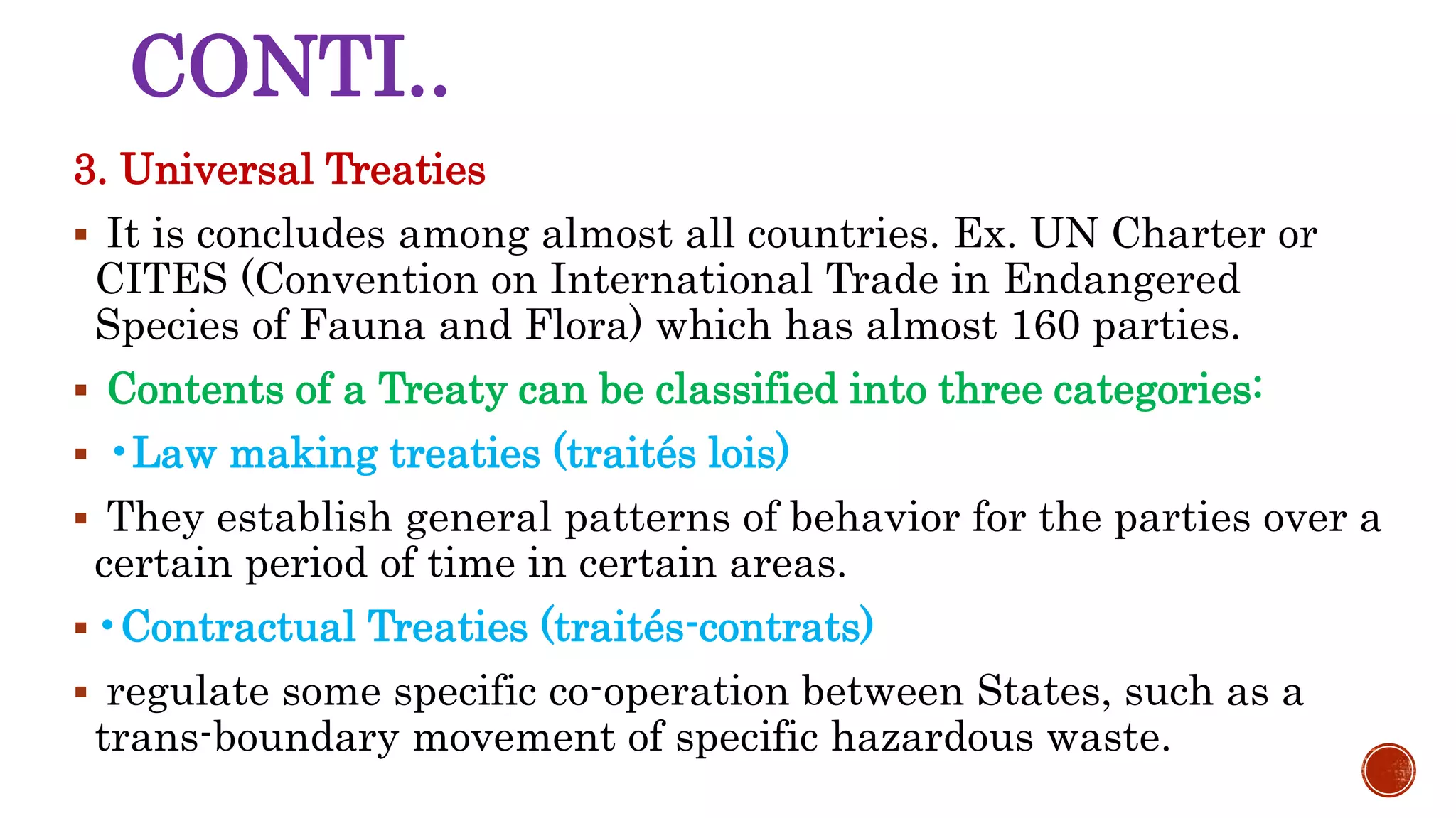 International treaties/ convention | PPTX