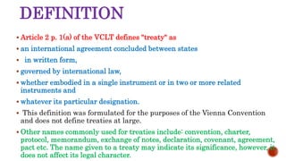 International treaties/ convention | PPTX