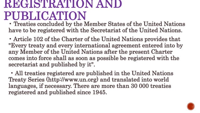International treaties/ convention | PPTX | Law