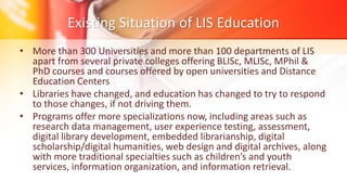 International trends in lis education | PPTX
