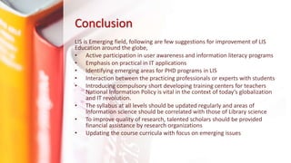 International trends in lis education | PPTX