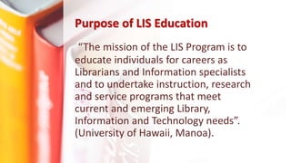 International trends in lis education | PPTX