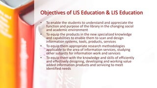 International trends in lis education | PPTX