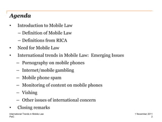 International trends in mobile law | PPT
