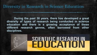 International Trends in Science Education Research | PPTX