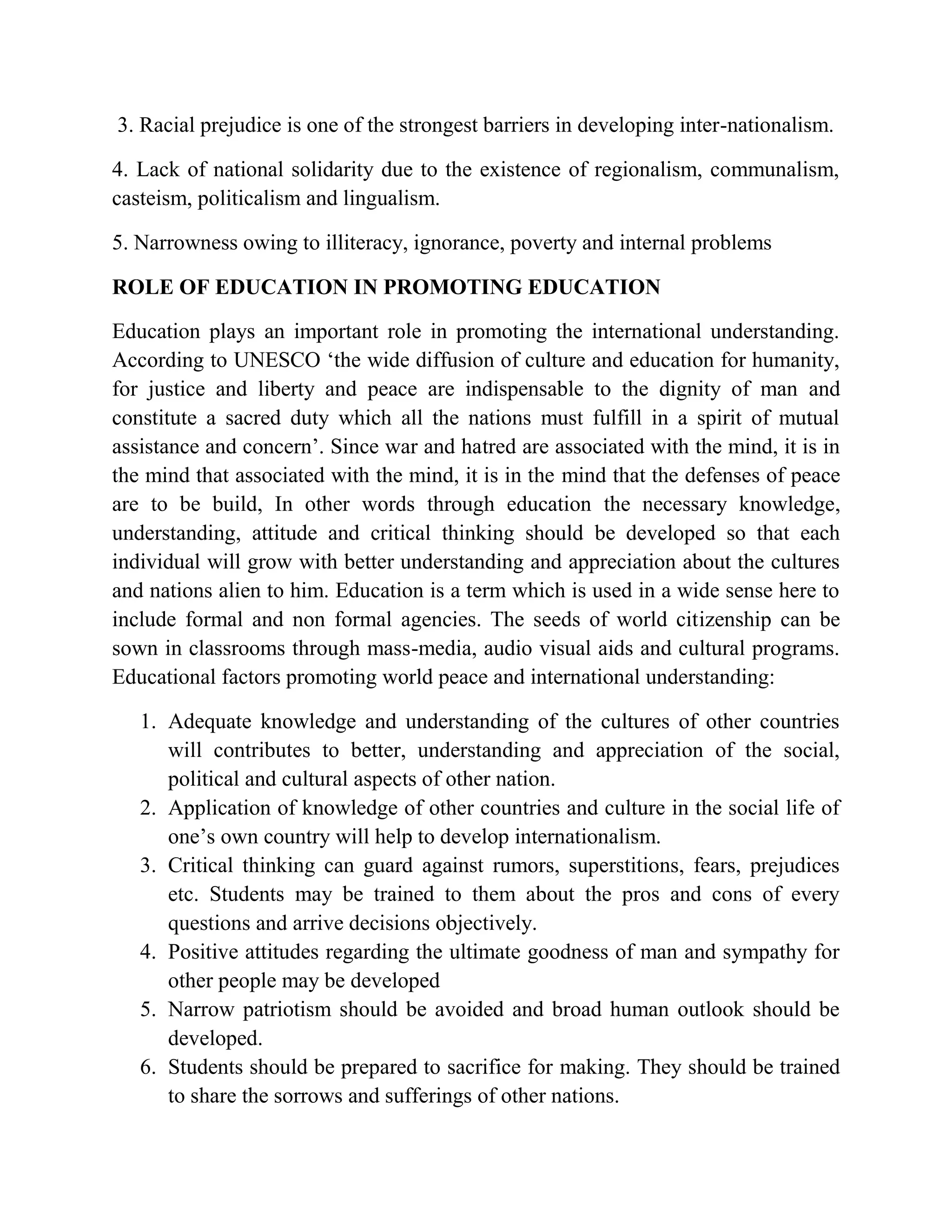 International understanding | PDF