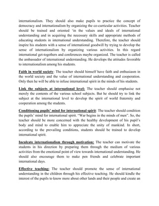 International understanding | PDF