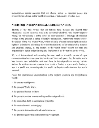 International understanding | PDF