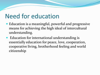 International understanding | PPTX