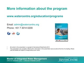 International water centre (iwc) intro and lessons | PPT | Australia and Oceania Travel | Travel ...