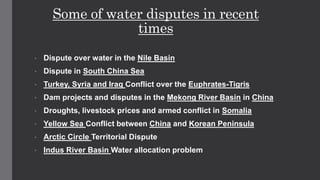 International Water Disputes | PPTX