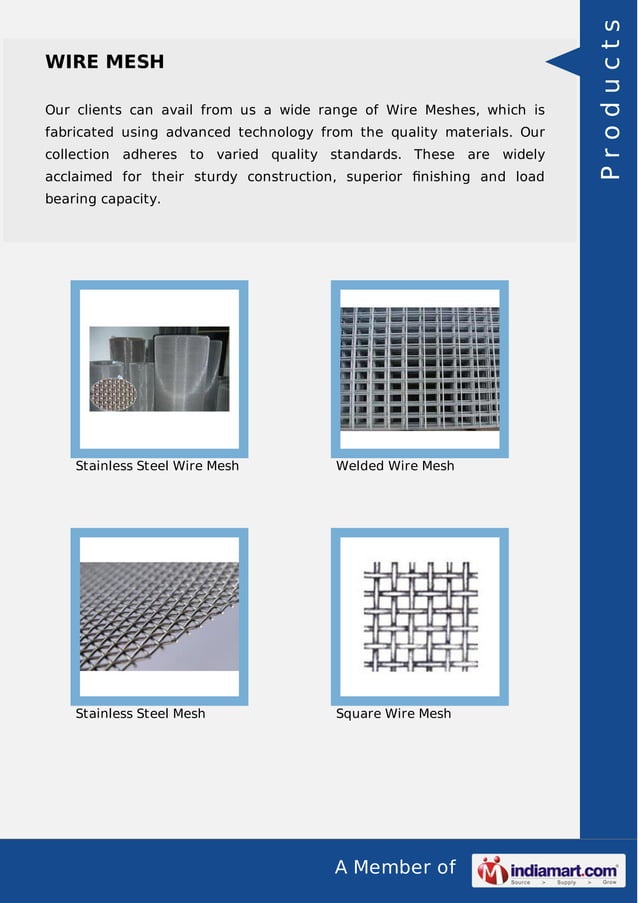 International Wirenetting Industries, Mumbai, Wire Mesh | PDF